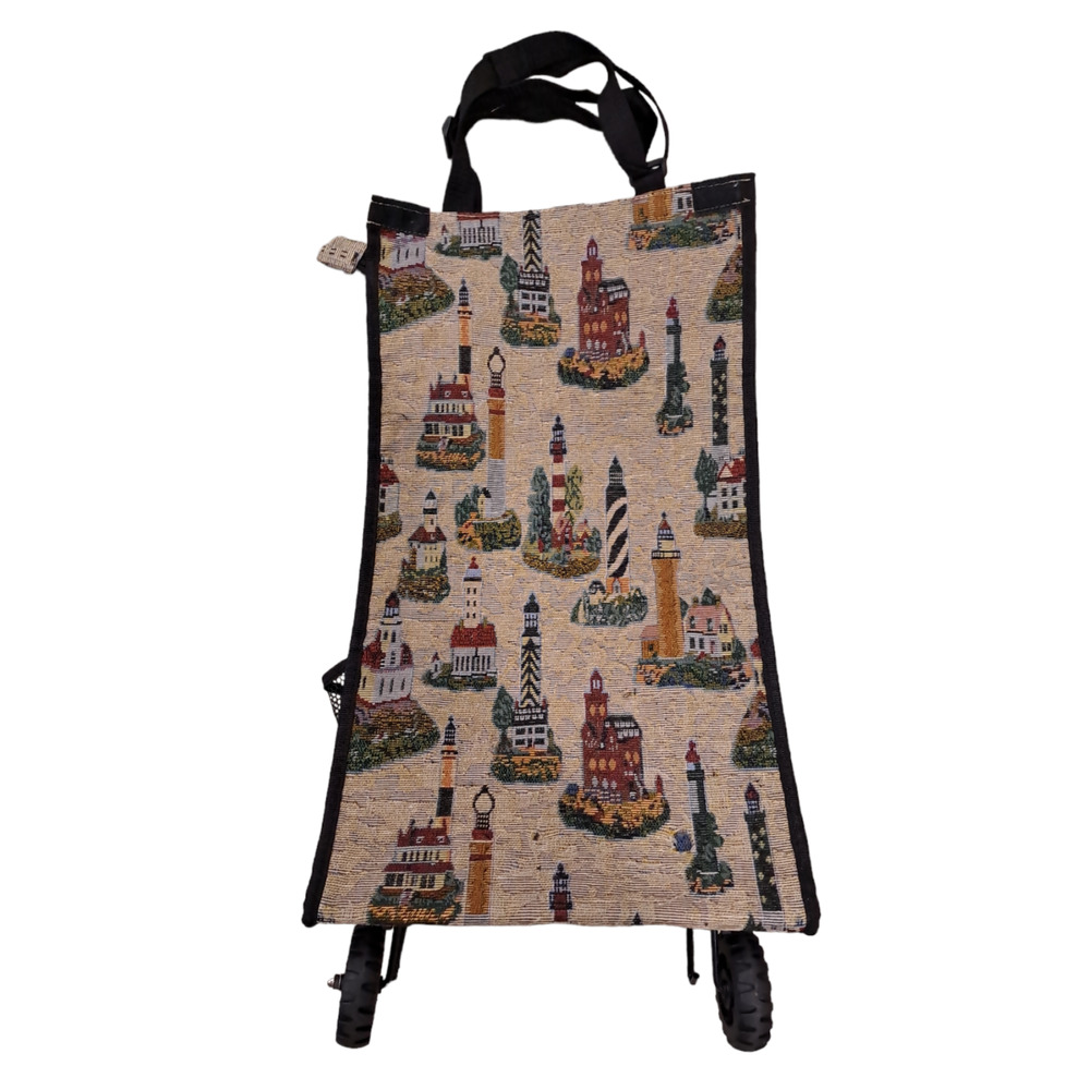 Bovano Usa Tapestry Lighthouses Bag Wheels Rolling Fo… - Gem
